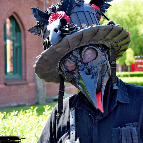 Plague Doctor Mask Bird Skull With a Movable Jaw. - Etsy