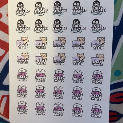 Kawaii Nope Stickers Cute Kawaii Planner Stickers College Planner ...