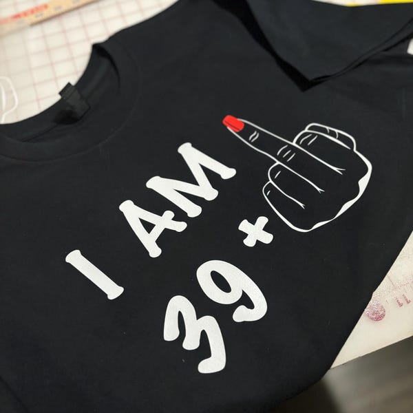 I Am 39 Plus Middle Finger Svg, Customizable Age Middle Finger Png, I ...