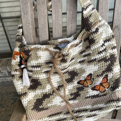 CROCHET PATTERN, The Cameron Slouchy Bag , Crochet Pattern, Easy Bag ...