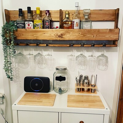 Rustic Drinks Rack, Wine, Vodka, Gin, Prosecco, Champagne, Drinks ...