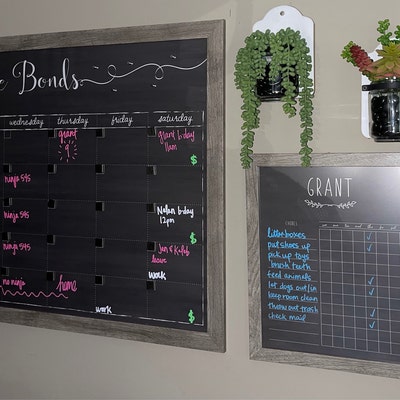 Large Personalized Calendar Custom Family Name Calendar - Etsy