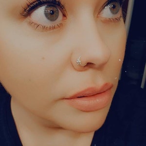 Snug Nose Ring, Bee Nose Ring Hoop, Bee Septum Ring Silver, Septum Ring ...