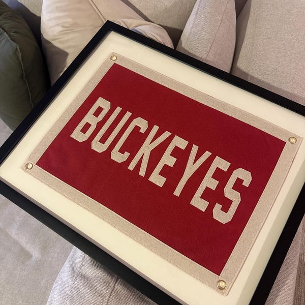 Vintage Inspired Wisconsin Wall Pennant - Etsy