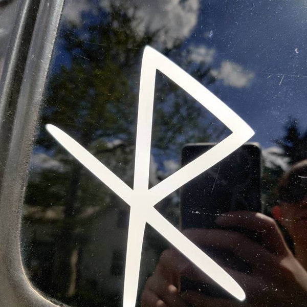Safe Travels Bind Rune Vinyl Decal - Viking Symbol Bindrune - Die Cut ...
