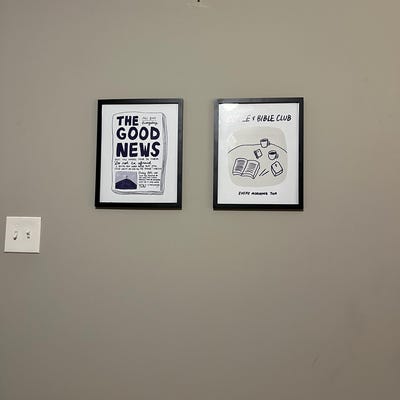 Aesthetic Christian Wall Art, Good News Wall Art, Newspaper Scrapbook ...