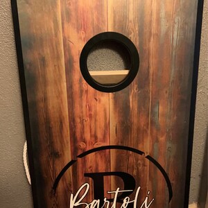 Rustic Barnwood Cornhole Custom Cornhole Boards Rustic - Etsy