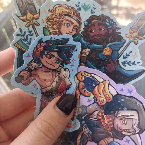 Hades Game Chibi Stickers I Holo Sparkle I Glossy I Waterproof I ...
