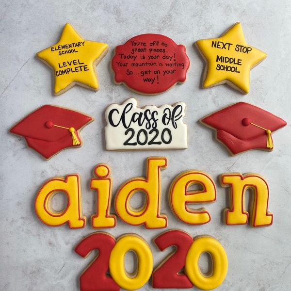 Class of or Graduation Year Cookie Cutter and Fondant Cutter and Clay ...