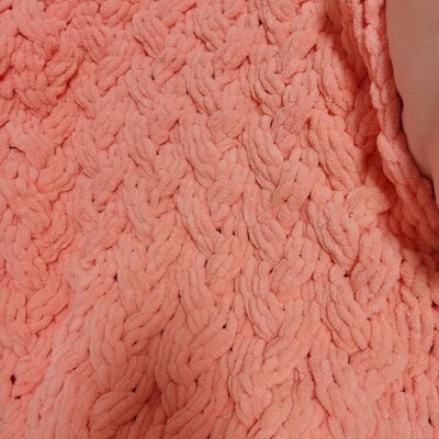 Alize Puffy Blanket Pattern PDF, Beginner Patterns, Finger Knit Blanket ...