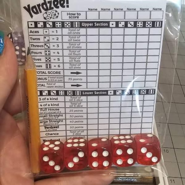 Farkle Score Sheet - Print or Cut Your Own Score Card for the Farkle ...