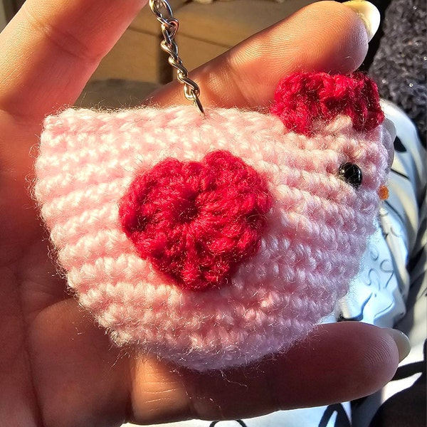 Daisy Charm Crochet Pattern, Crochet Daisy Rear View Mirror Car Charm ...