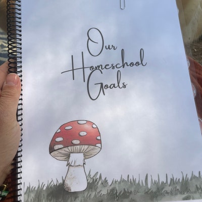 Printable Homeschool Planner Mushroom Brown Expanded Version, Goals for ...