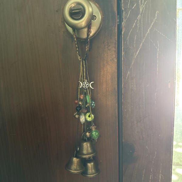 Handmade Witch Bells, Witch Bells and Wind Chimes, Hanging Bells for ...