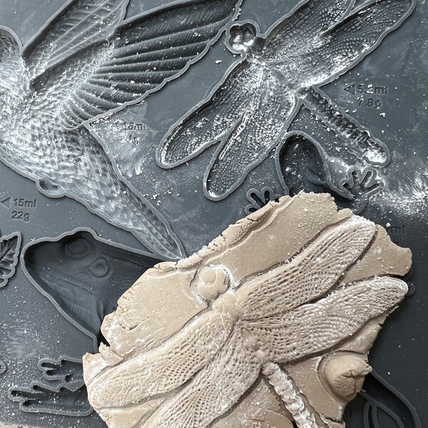 IOD Dewdrop Pond Mould * Iron Orchid Designs Frog Hummingbird Snail ...