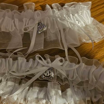 Handcuffs Navy Blue and Black Wedding Garter or Set Something Blue ...