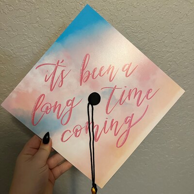 AKA Graduation Cap PRINTED Grad Cap Design Alpha Kappa Alpha Graduation ...