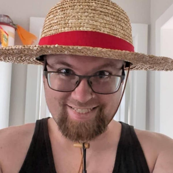 Large Straw Hat for Adults - for Cosplay or Everyday Wear - With ...