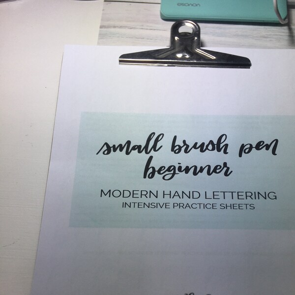 Fun Brush Lettering Printable Practice Sheets Modern Calligraphy Kids ...