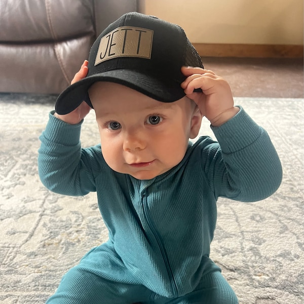 Personalized Name Baby Ball Cap | Curve Bill | Infant Toddler Kids ...