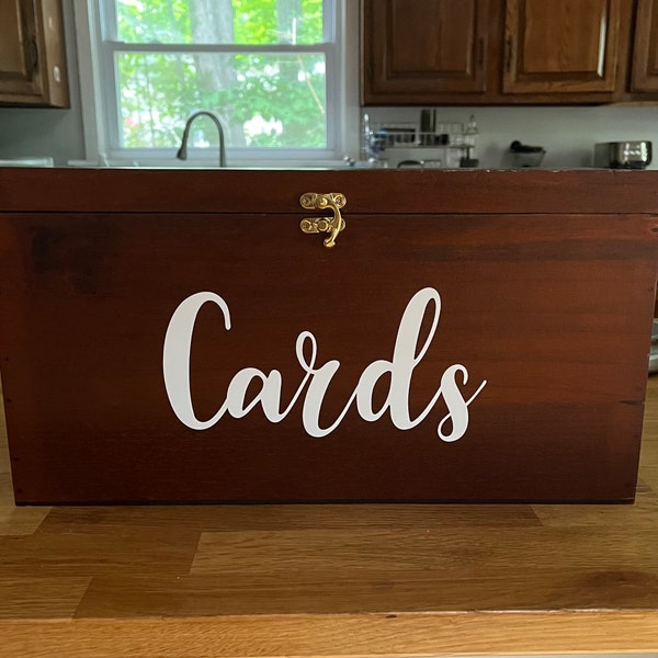 Wedding Cards Decal, Decal for Card Box, DIY Wedding Decor, Custom ...