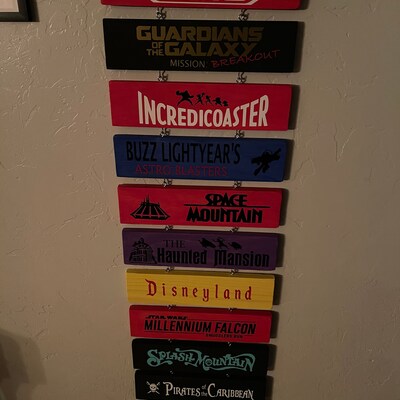 Disney Sign/disney Signs/1, 5 or 10 Signs/ Wood Signs/ Disney World ...