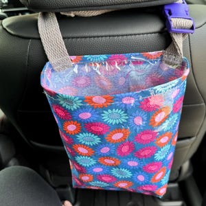 Car Caddy Litter Bag PDF Sewing Pattern, Hanging Bag, Car Stash Trash ...