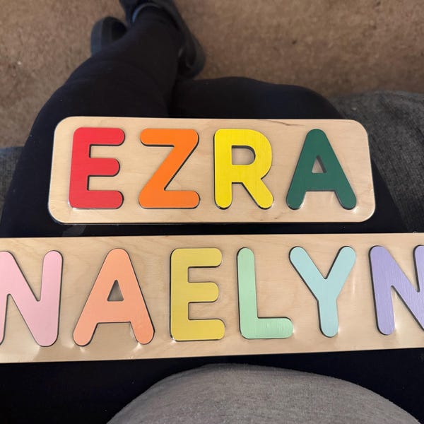 Personalized Name Puzzle Toddler, Baby First Christmas New Baby Gift ...