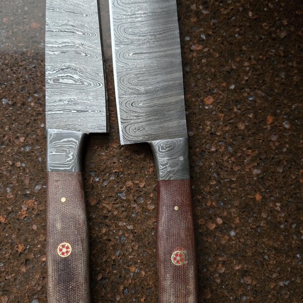 Handmade Damascus Cheese Knife Set of 5 Pcs With Olivewood Handle ...