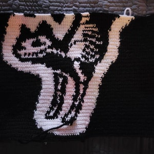 X-ray Kitty Crochet Tapestry Pattern / Wall Hanging / Wall Art ...