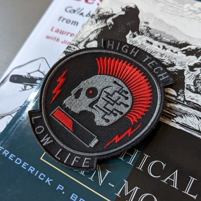 High Tech Low Life Patch - Etsy