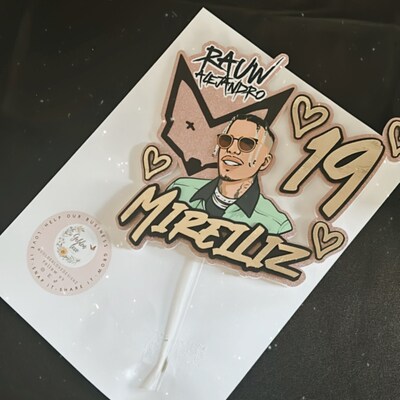 Rauw Alejandro Cake Topper, Rauw Alejandro Birthday Party, Rauw ...