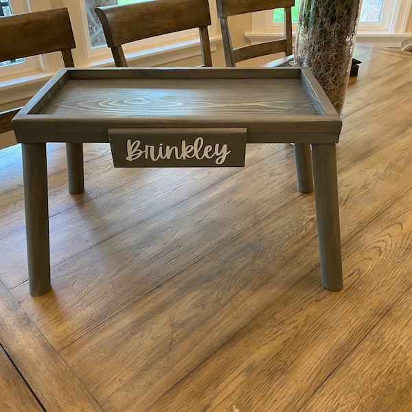 Dog Food Table Stand | Dog Dinner Table | Elevated Rustic Farmhouse Dog ...