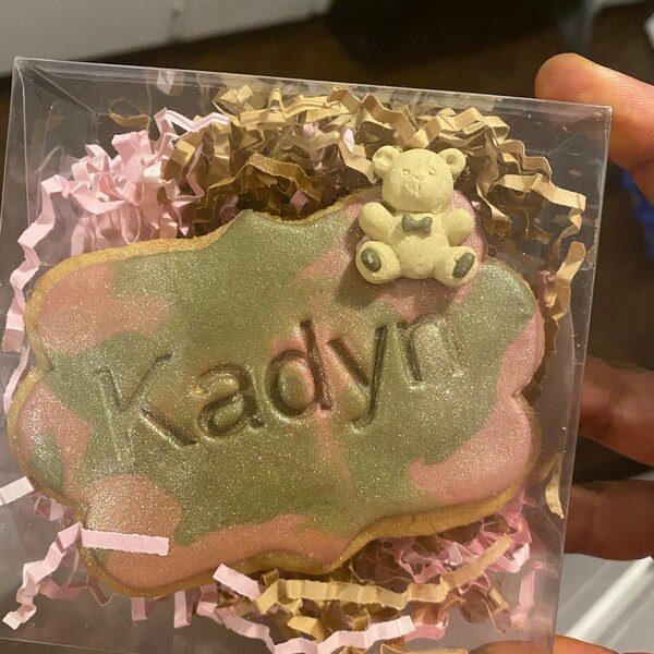 Personalized Plaque Shaped Cookie Cutter With Name Imprint - Etsy