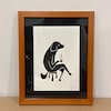 Linolschnitt "dog & bean" Linoldruck - Etsy.de