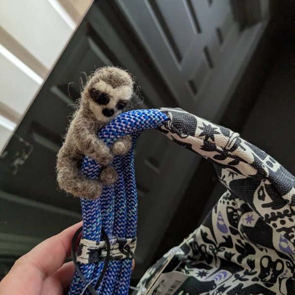 Tiny Stuffed Sloth | Micro Felting | Easter Basket Filler | Felted ...