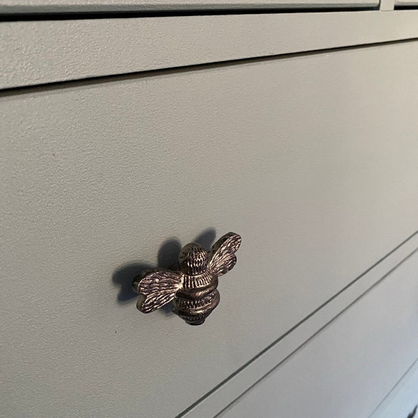 Bumble Bee Drawer Knob | Bee Drawer Handle Solid Brass | Bee Cabinet ...