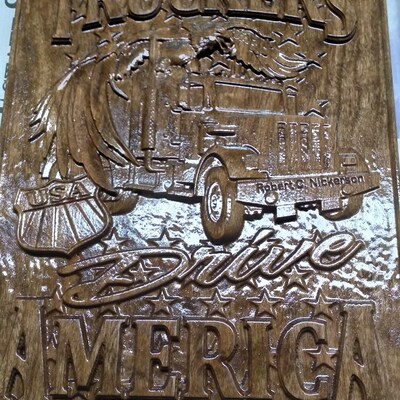 Semi Truck,trucker,peterbilt,kenworth 3D CNC Router Files, 3d Stl File ...