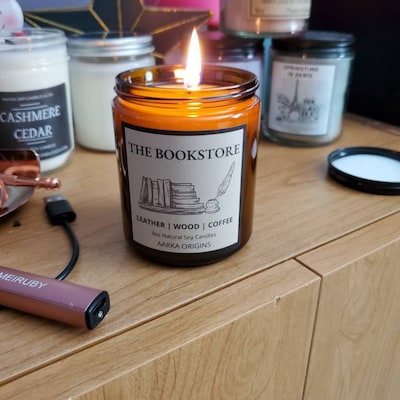 Coffee and Books Soy Candle Book Lover Gift Book Candle - Etsy