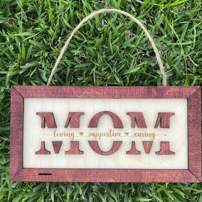 Inspirational Mom Sign Glowforge File SVG Laser Cut File - Etsy
