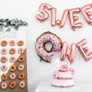 Sweet One Balloons Donut Birthday Decor First Birthday Party 1st ...