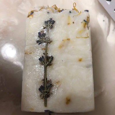 Lavender Lilac Calendula Soap types of Lavender Spikes May - Etsy