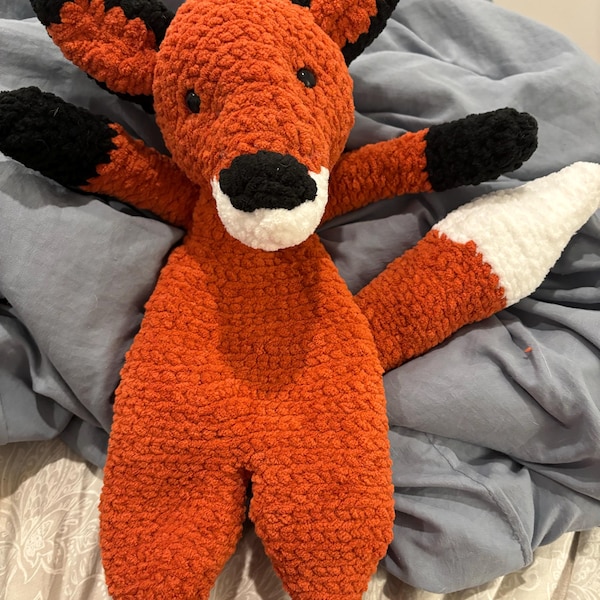 FOX Snuggler Plush Lovey Crochet Pattern PDF | Forest Animal Security ...
