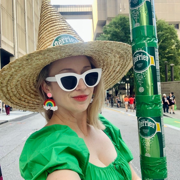 Succulent 18-inch Straw Witch Hat - Etsy