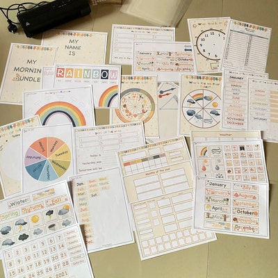 Busy Book My Morning Bundle, Circle Time Printable Preschool Curriculum ...