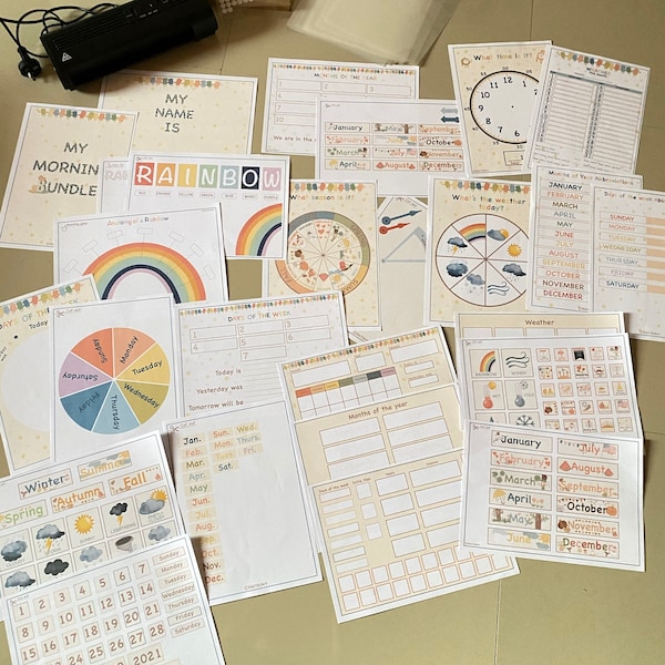 Busy Book - My Morning Bundle, Circle Time Printable Preschool ...
