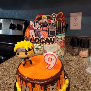 Custom Anime Cake Topper, Personalized Anime Cake Topper, Anime ...