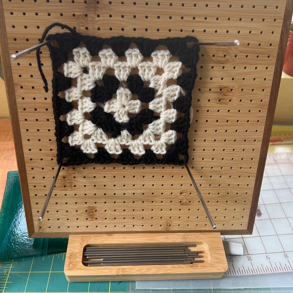 Bamboo7.8"crochet Blocking Board With 20 Pins/pegs, Blocking Board for ...