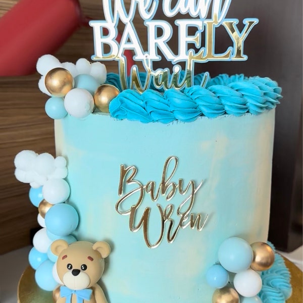 Acrylic Floating Happy Birthday Cake Topper/party Decor/set of 2 - Etsy