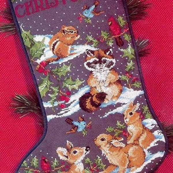 Christmas Stocking PDF Pattern Cross Stitch Embroidery Christmas ...